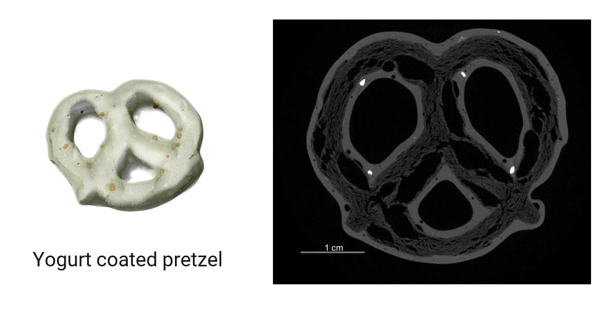 Pretzel Coating Thickness Analysis by X-ray CT