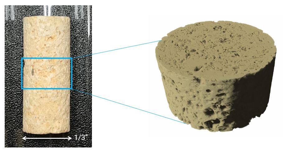 Carbonate porosity analysis by X-ray CT - Segmentation comparison