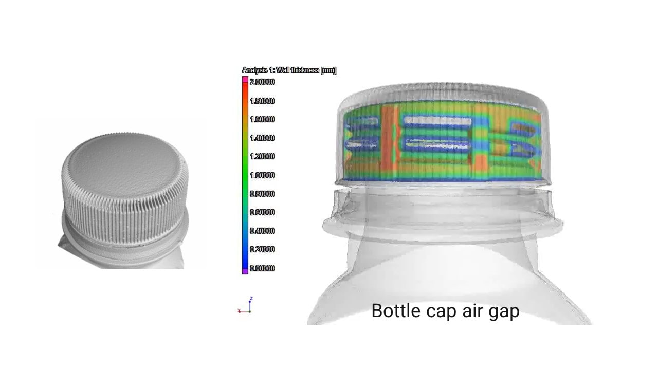 Bottlecap Air Gap Analysis by X-ray CT