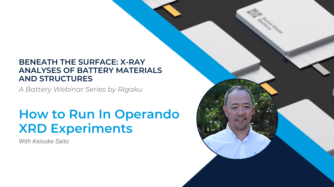 How to run in operando XRD experiments