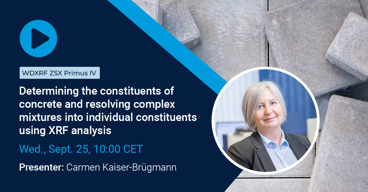 Webinar: Mastering XRF Analysis for Concrete Constituents