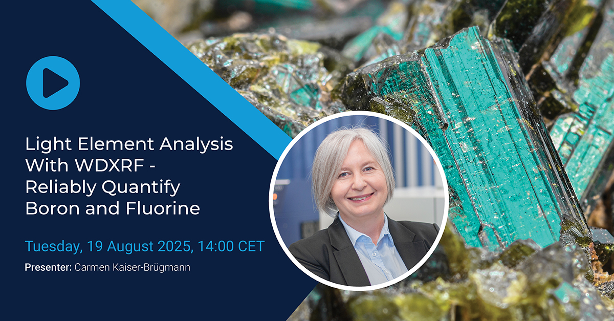 Light Element Analysis With WDXRF - Reliably Quantify Boron and Fluorine